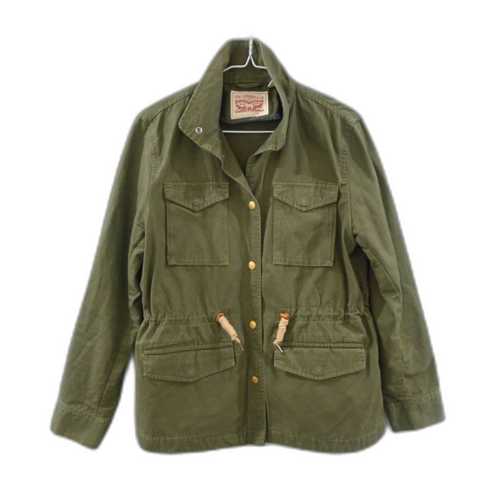 Levi's Army Military Field Jacket - Olive Green S - Gem