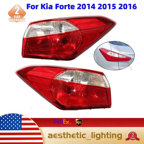 2X Tail Lights Rear Outer Brake Lamps Left & Right For Kia Forte 2014 ...