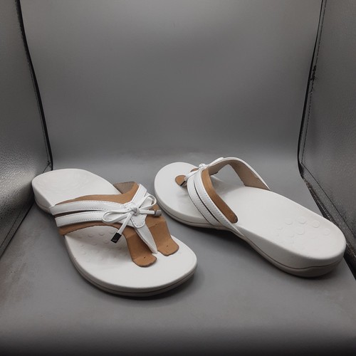 Vionic Bella Anniversary Thong Sandals Women's 11M White A149 | eBay