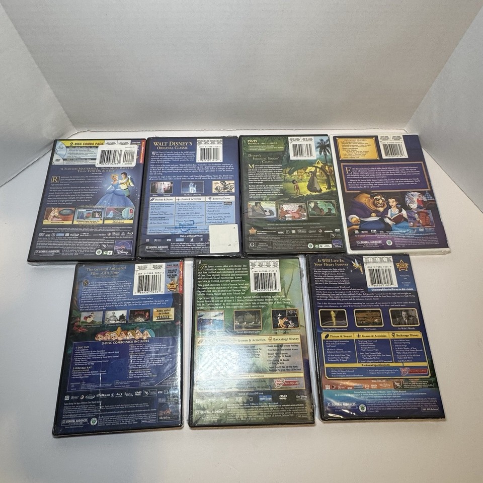 Lot of Classic Disney Movies DVDs - New & Sealed Platinum Ed. Diamond ...
