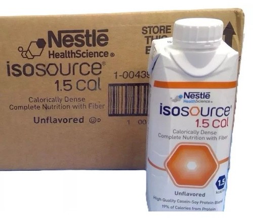 Nestle Isosource 1.5 Cal Tube Feeding Formula CASE 24 Unflavored 8.45oz ...