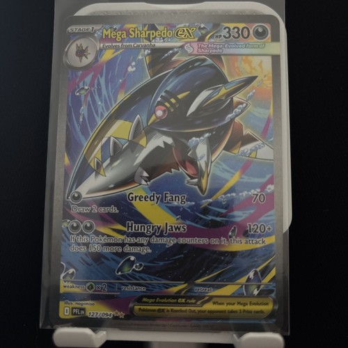 Mega Sharpedo EX SIR 127/094 Pokemon Mega Evolution Phantasmal Flames ...
