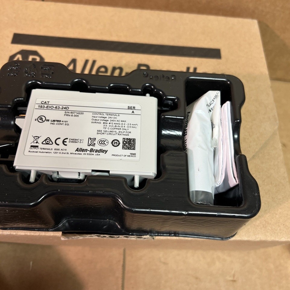 1PCS ALLEN BRADLEY 193-EIO-63-24D Series A E300 Control Module US | eBay