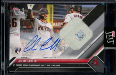 2023 Topps Now #411A Corbin Carroll Auto RC Rookie Autograph #d 67/99 ...