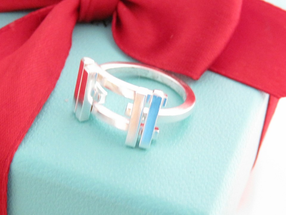 Tiffany & Co Silver Gehry Axis Ring Band Size 6 | eBay