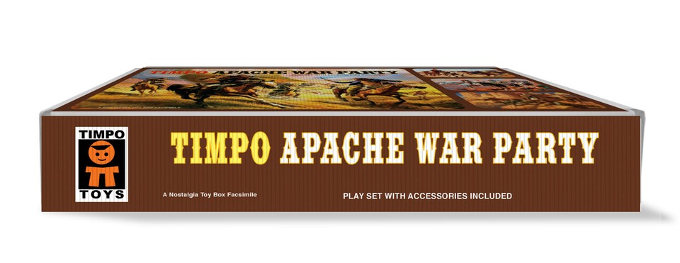 Timpo Custer's Last Stand Play Set Box OR Apache War Party Play Set Box ...