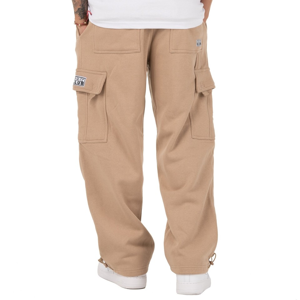 Pro Club Men's Fleece Drawcord Pants Causal Heavyweight Cargo ...