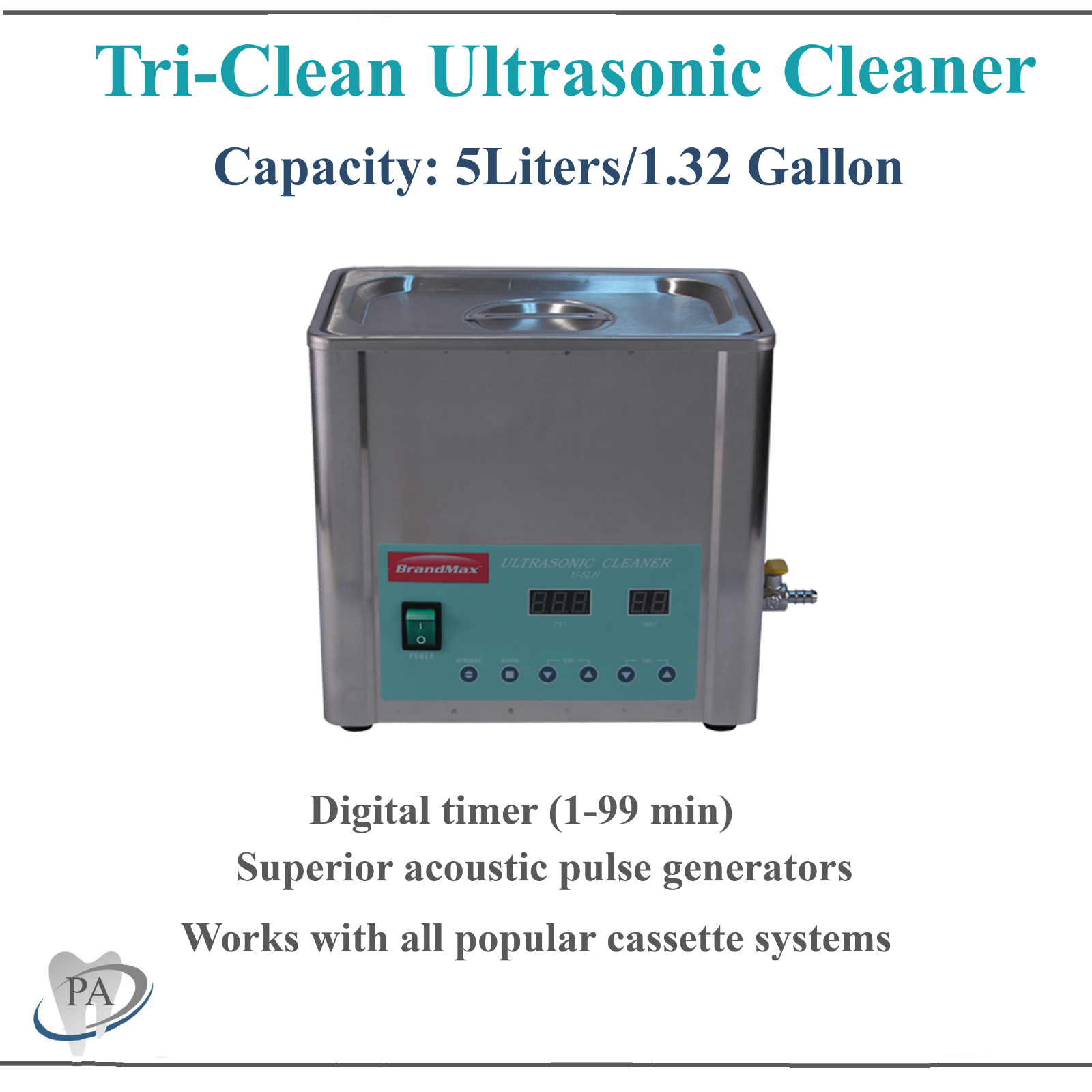 Brandmax Tri-clean 4l Table Top Ultrasonic Cleaner U-5lh for sale ...