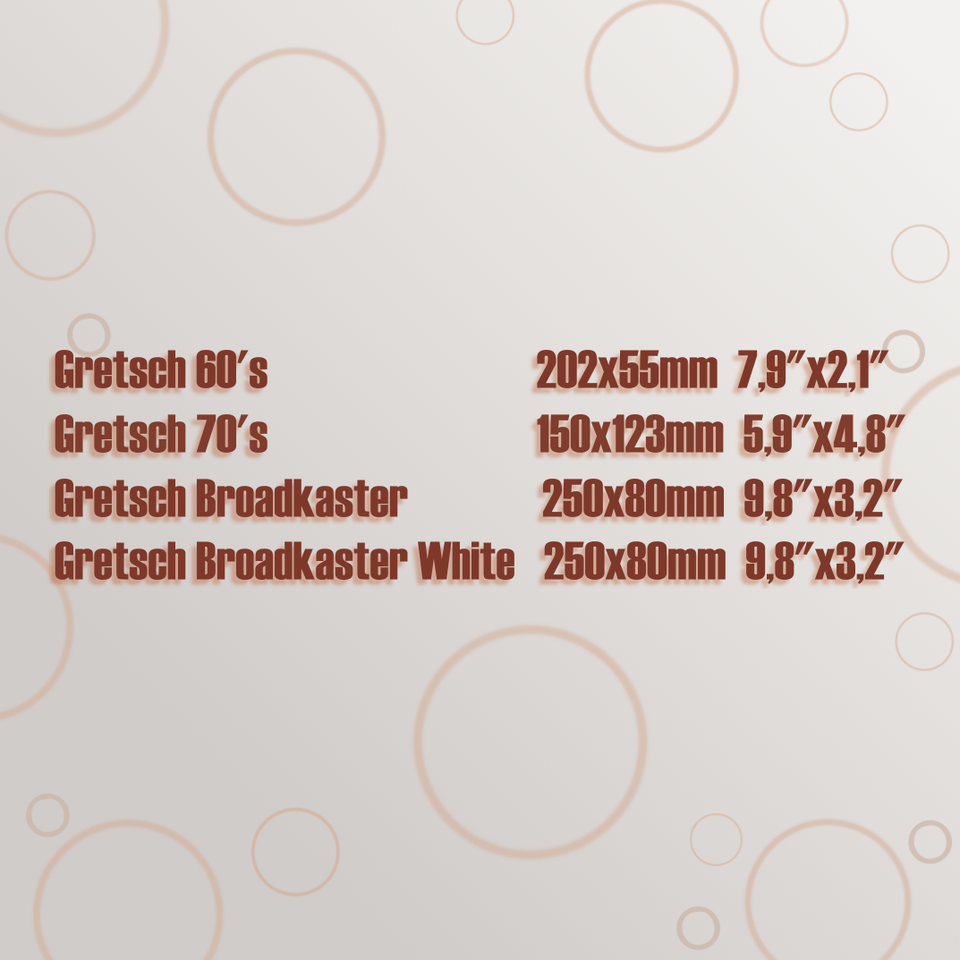 Gretsch Vintage Repro Logo collection. Adhesive Vinyl Sticker bass drum ...