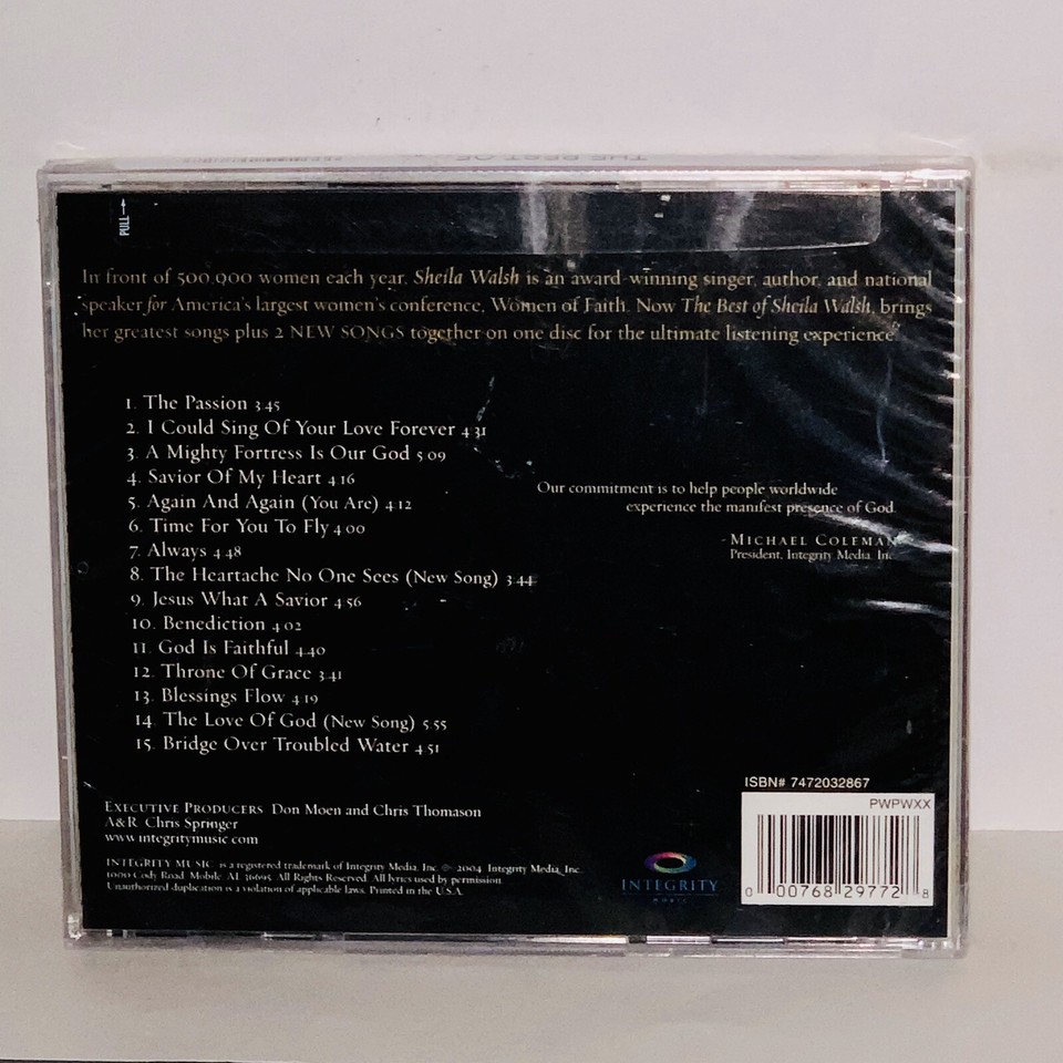 New & Factory Sealed (shrink wrapped) The Best of Sheila Walsh CD | eBay
