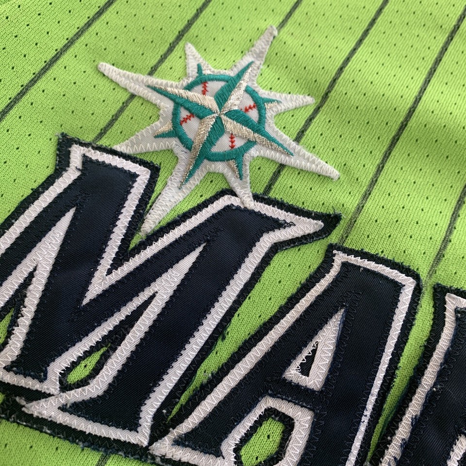 Vintage Seattle Mariners MLB Baseball Jersey Men's XL Sewn RARE GREEN ...