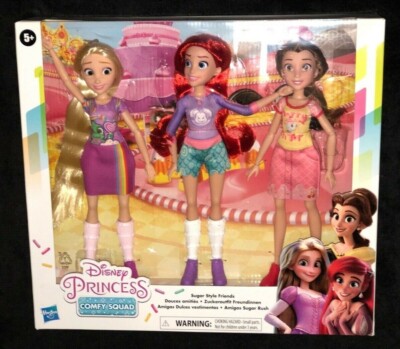 Hasbro DISNEY PRINCESS COMFY SQUAD BELLE RAPUNZEL ARIEL EXCLUSIVE NEW ...