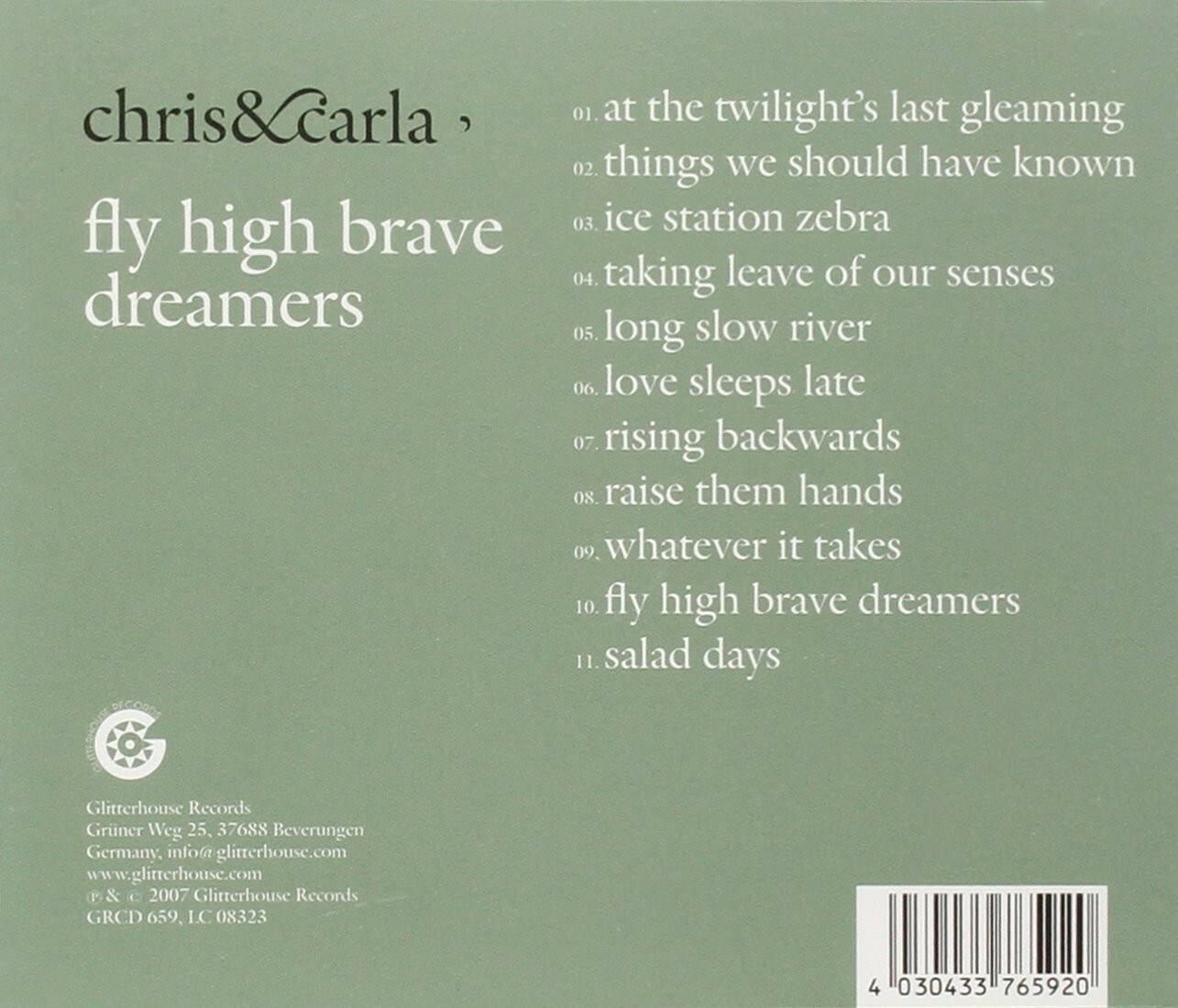 CHRIS & CARLA - FLY HIGH BRAVE DREAMERS CD NEU | eBay.de