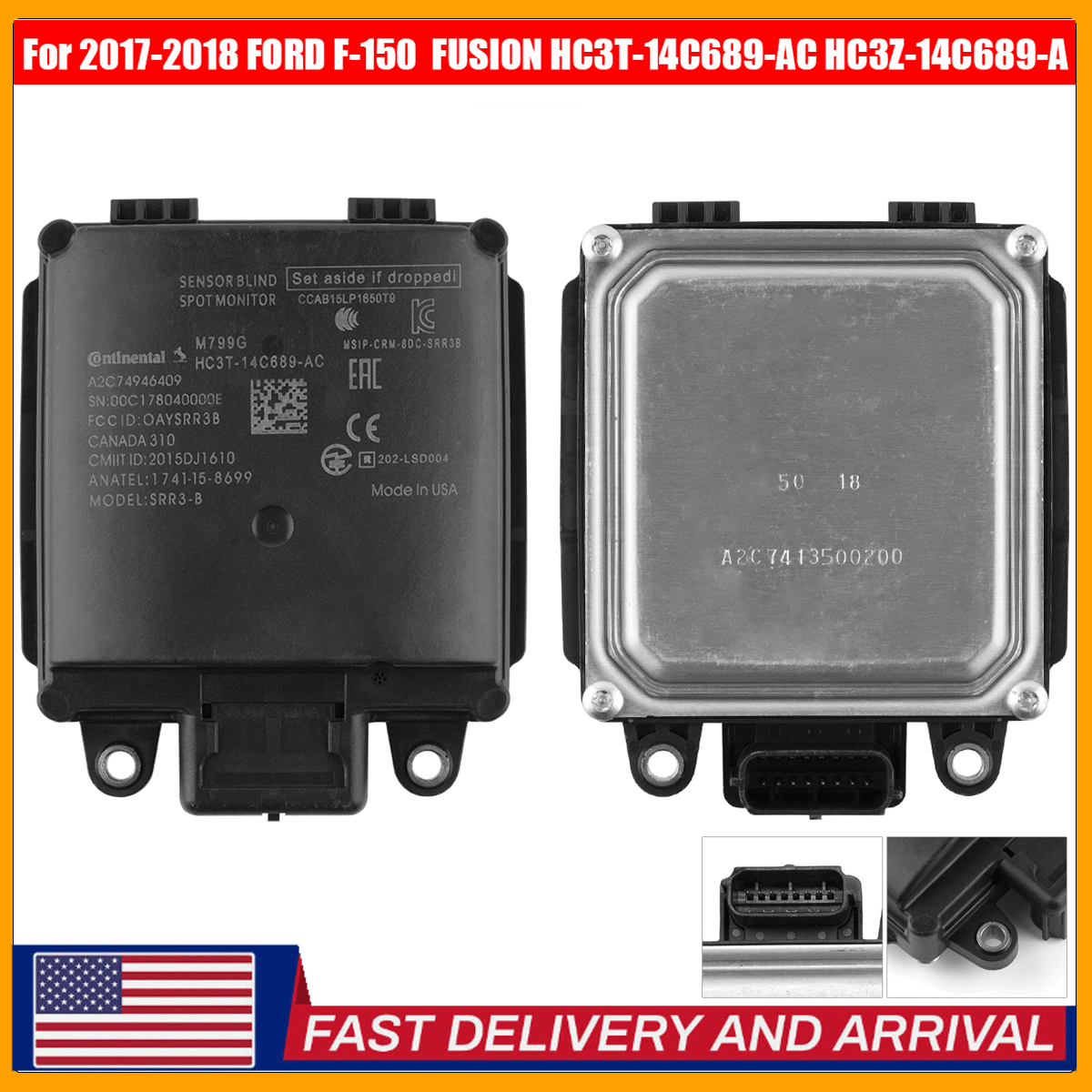 Blis Blind Spot Radar Monitor Sensor fits 17-18 FORD F-150 FUSION HC3T ...