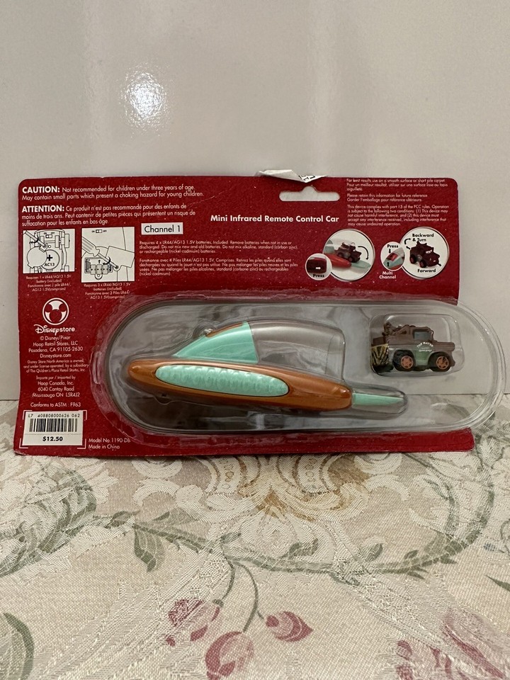 Disney Store CARS Series One MINI Infrared Control Car MATER | eBay