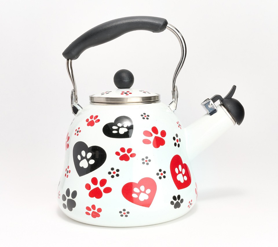 Temp-tations 2.3-qt Enamel on Steel Tea Kettle Model K85319 | eBay