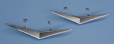 1957 Chevy truck Chrome Door V emblems pair | eBay
