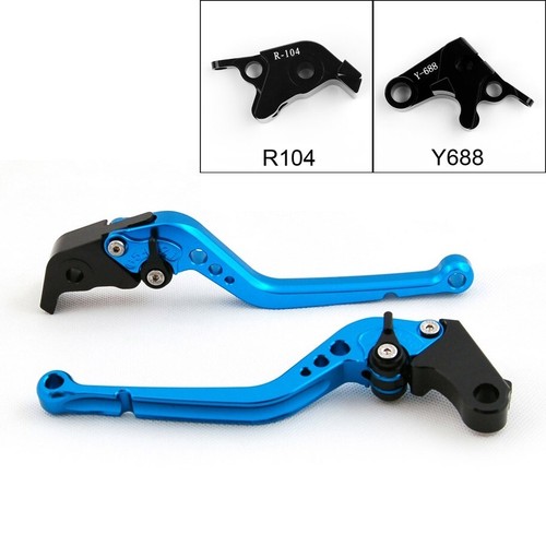 Long Brake Clutch Levers For Yamaha YZF R6 05-14 YZF R1 04-08 R6S Blue ...