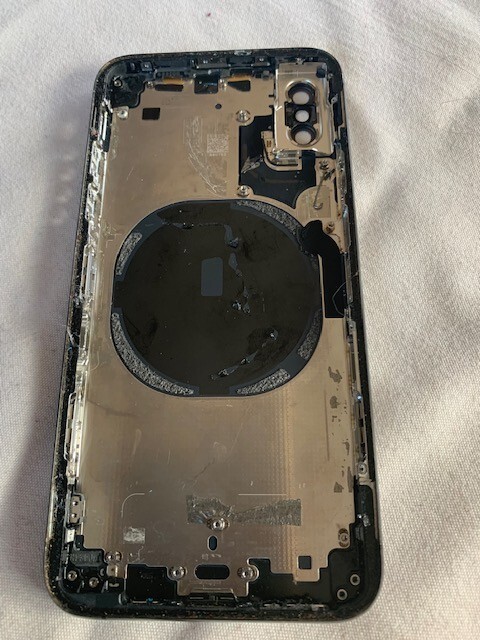 OEM Apple iPhone XS Back Glass Housing Battery Cover Frame Replacement ...