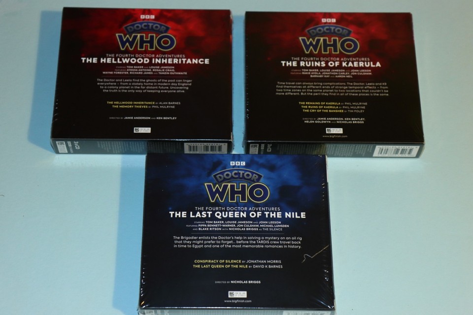 Doctor Who Big Finish FOURTH DOCTOR Series 14 A+B+C+CURSE OF TIME CD ...