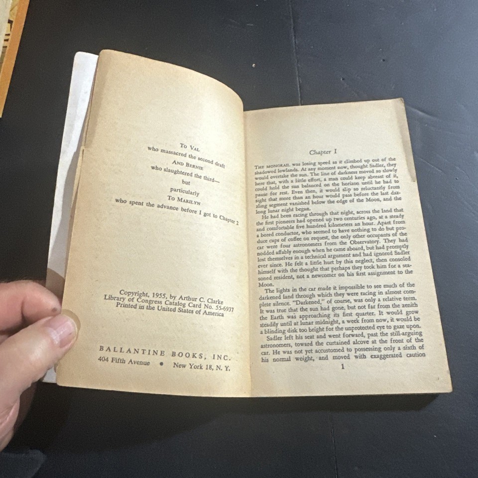 Earthlight by Arthur C Clarke 1955 Ballantine 1st Printing Paperback Vg ...