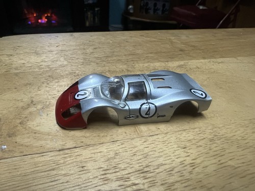 Vintage Tyco Porsche Slot Car Body Number Seven Red And Gray | eBay