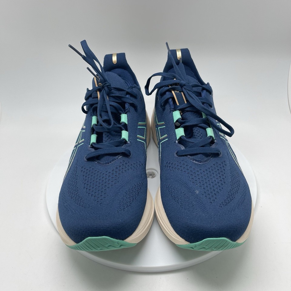Asics Sneakers Womens 13 Wide Gel Nimbus 26 1012B602 Blue Running Shoes ...