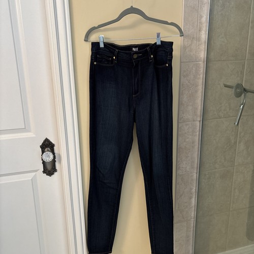 Paige Jeans women straight leg Margo style sz30 DarkWash comfy stretch ...