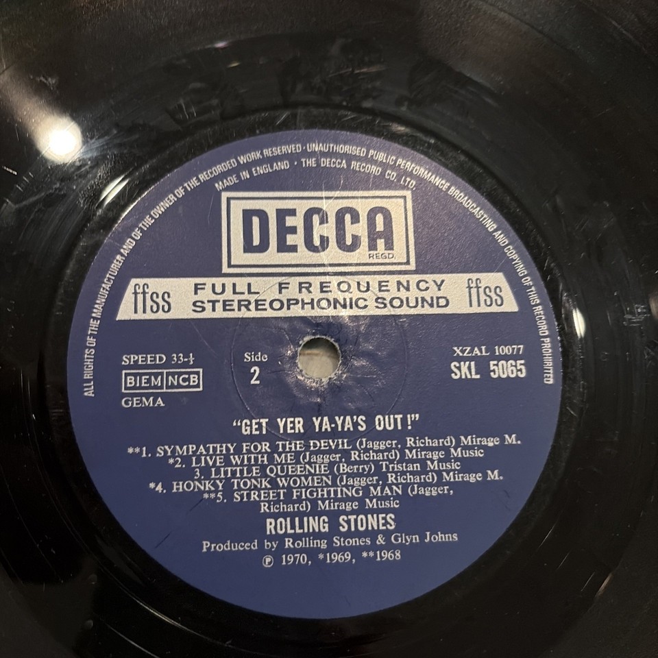 The Rolling Stones Get Yer Ya-Ya's Out! Vinyl LP | eBay