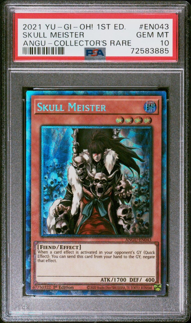 Yugioh Skull Meister ANGU-EN043 Collector’s Rare 1st Edition PSA 10 🔥 ...