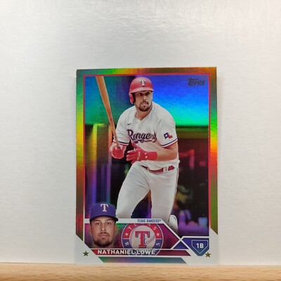 2023 Topps Series 1 Baseball Nathaniel Lowe base GOLD Foil card # 124 ...