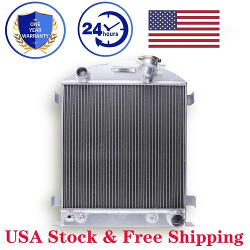 3Row Aluminum Radiator Fit For 1932 Ford Chopped Hot Rod w/Chevy 350 V8 ...