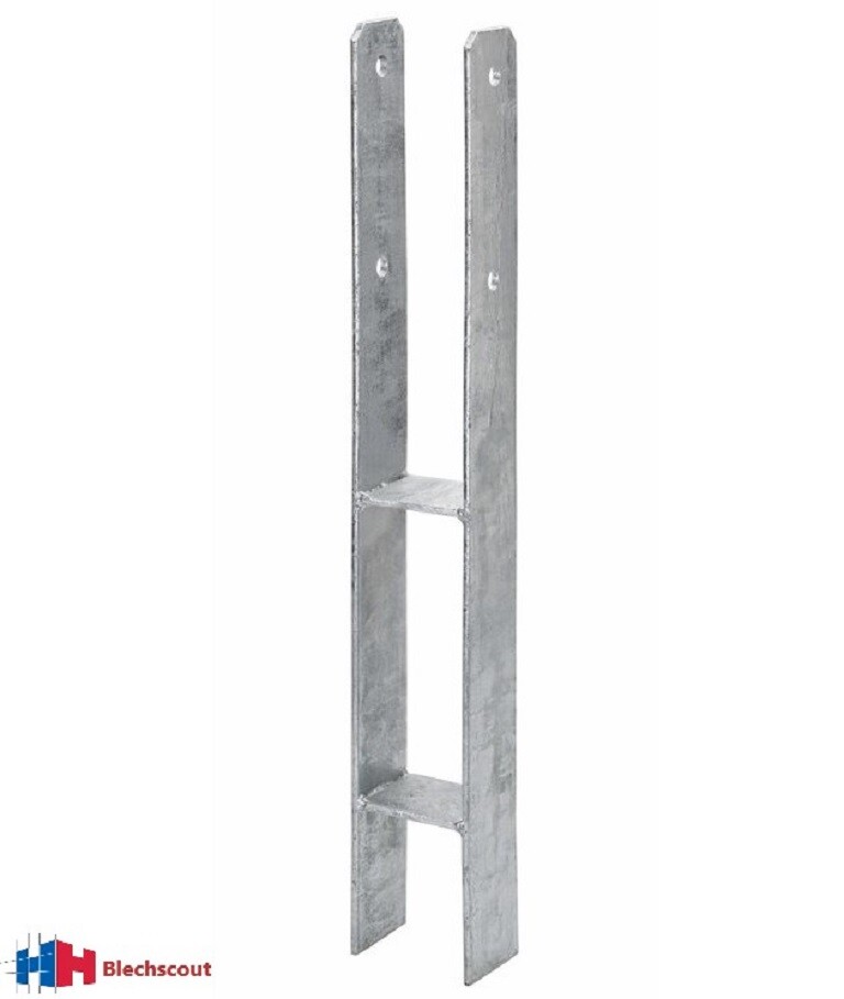 H-Anker Pfostenträger 400 600 800 mm Carport