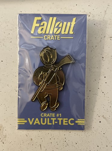 Fallout 4 76 2 3 New Vegas Crate # 1 Vault-Tec Pin PlayStation 4 Xbox ...