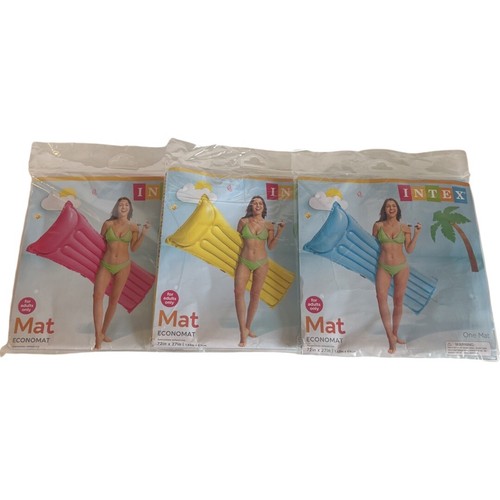 Intex Economat 3-Pack #59703EP 72in X 27in Pool Mat Water Float Mat ...