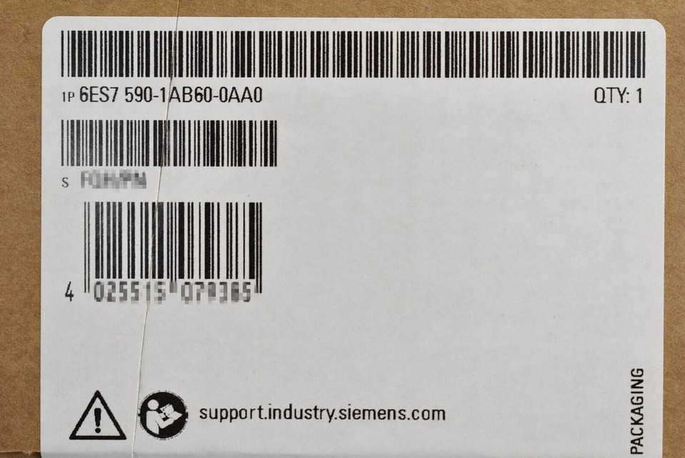 NEW SIEMENS Simatic S7-1500 6ES7590-1AB60-0AA0 6ES7 590-1AB60-0AA0 ...