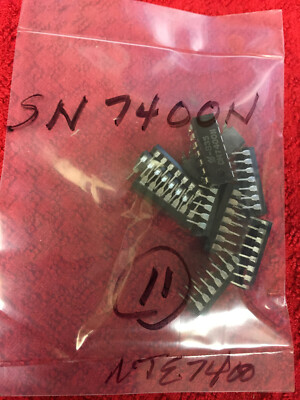 SN7400N SAME AS NTE 7400 Quad 2-Input Positive NAND Gate 11PCS--- | eBay