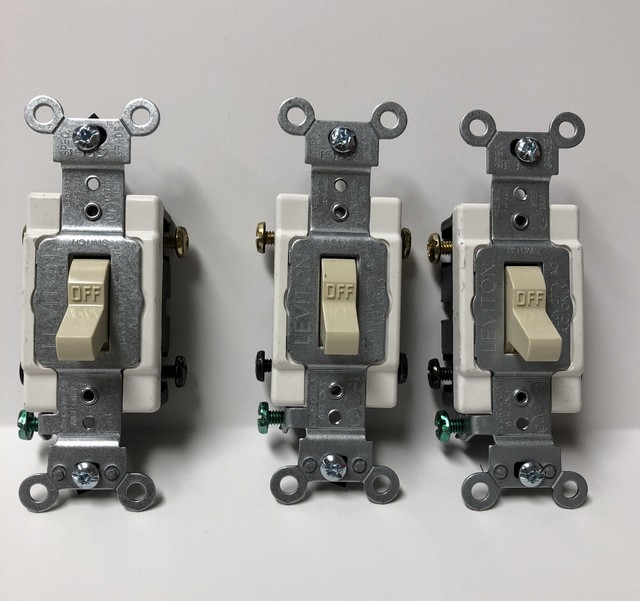 Switch Double Pole 20a Ivory Cs220-2i Leviton Mfg Receptacles and ...