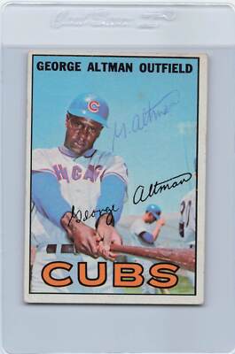 1967 Topps #87 George Altman Cubs Signed Auto *G4274 | eBay