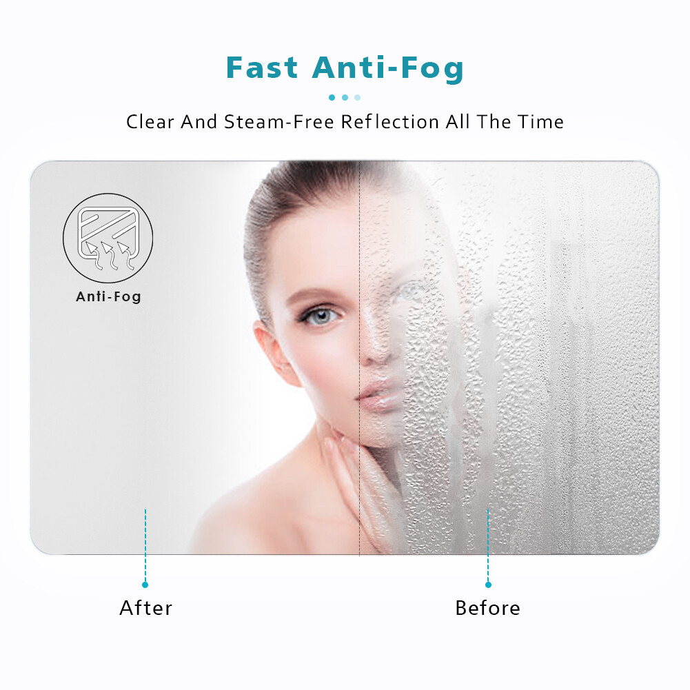 Illuminated LED Bathroom Mirror Touch/Infrared Sensor/Button Switch ...