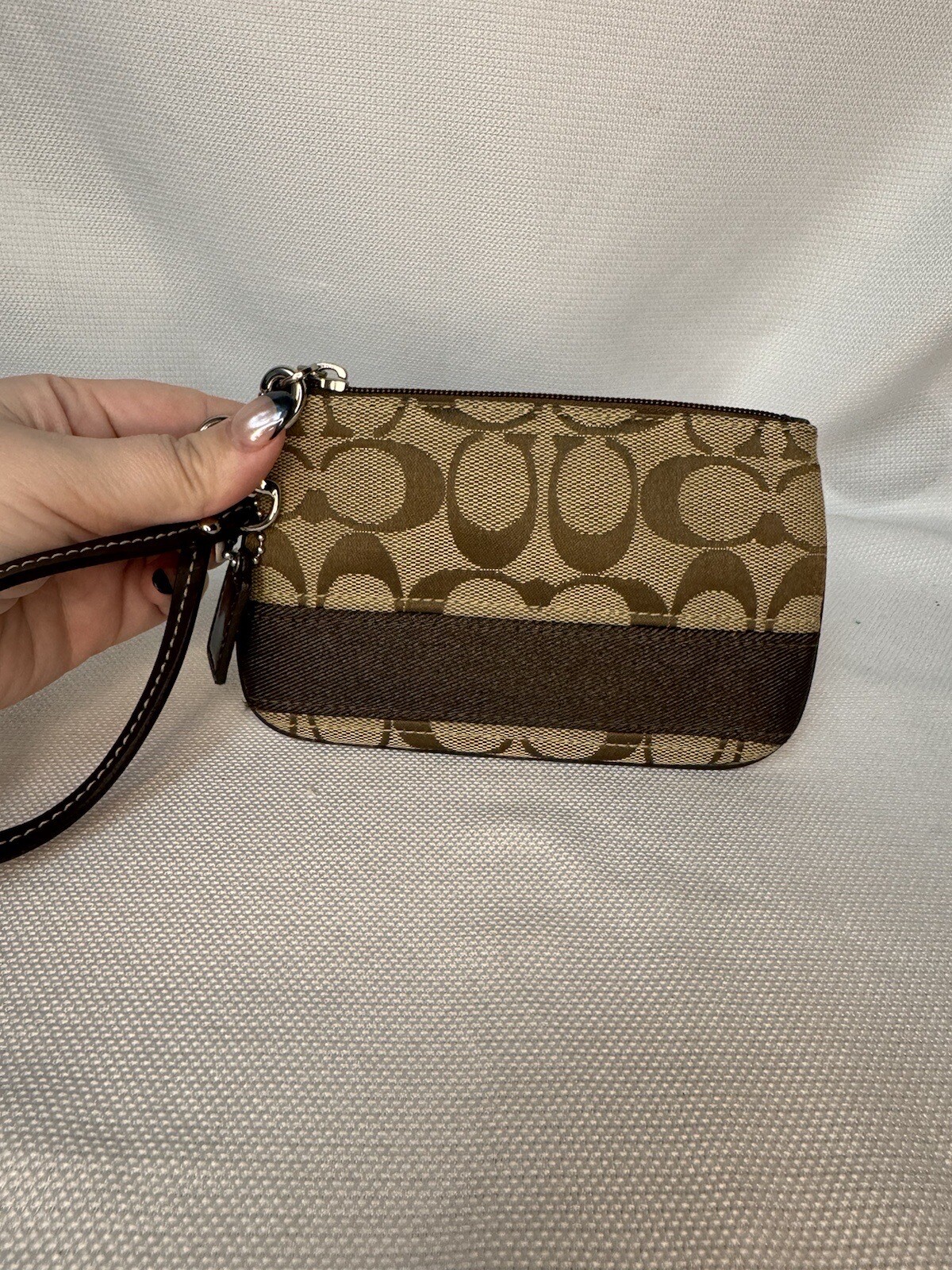 Coach Signature Print Monogram Fabric & Parent Leathe… - Gem