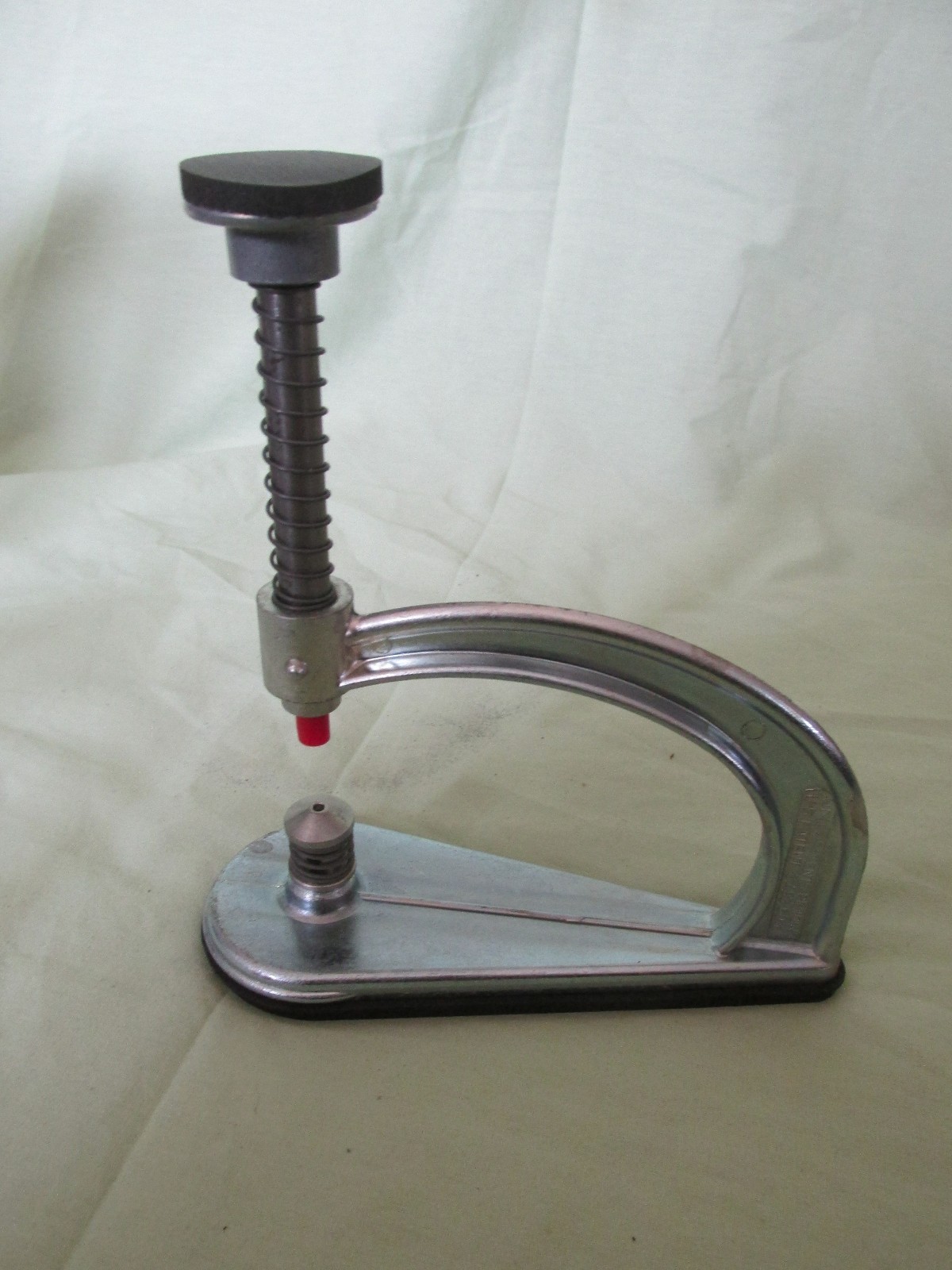 Vintage Heavy Duty Metal Setter Stud Machine Round Pearl Lock Fabric ...