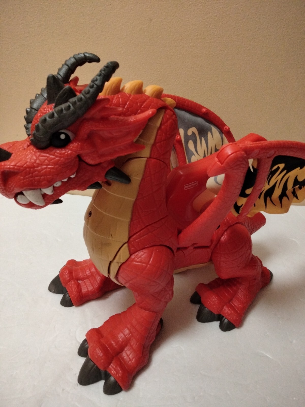 Fisher-Price Imaginext Red Winged Eagle Talon Castle Dragon With Sounds ...
