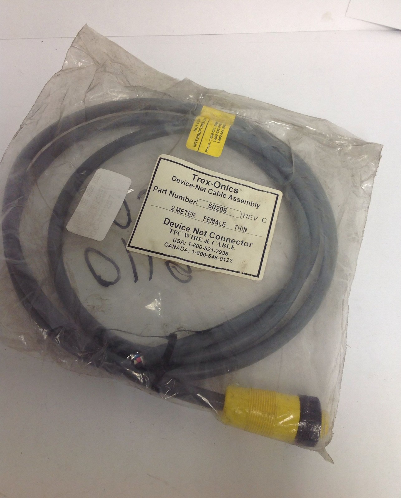 TPC * CABLE 5 METER FEMALE THIN * 60206 REV C *PZB* for sale online | eBay