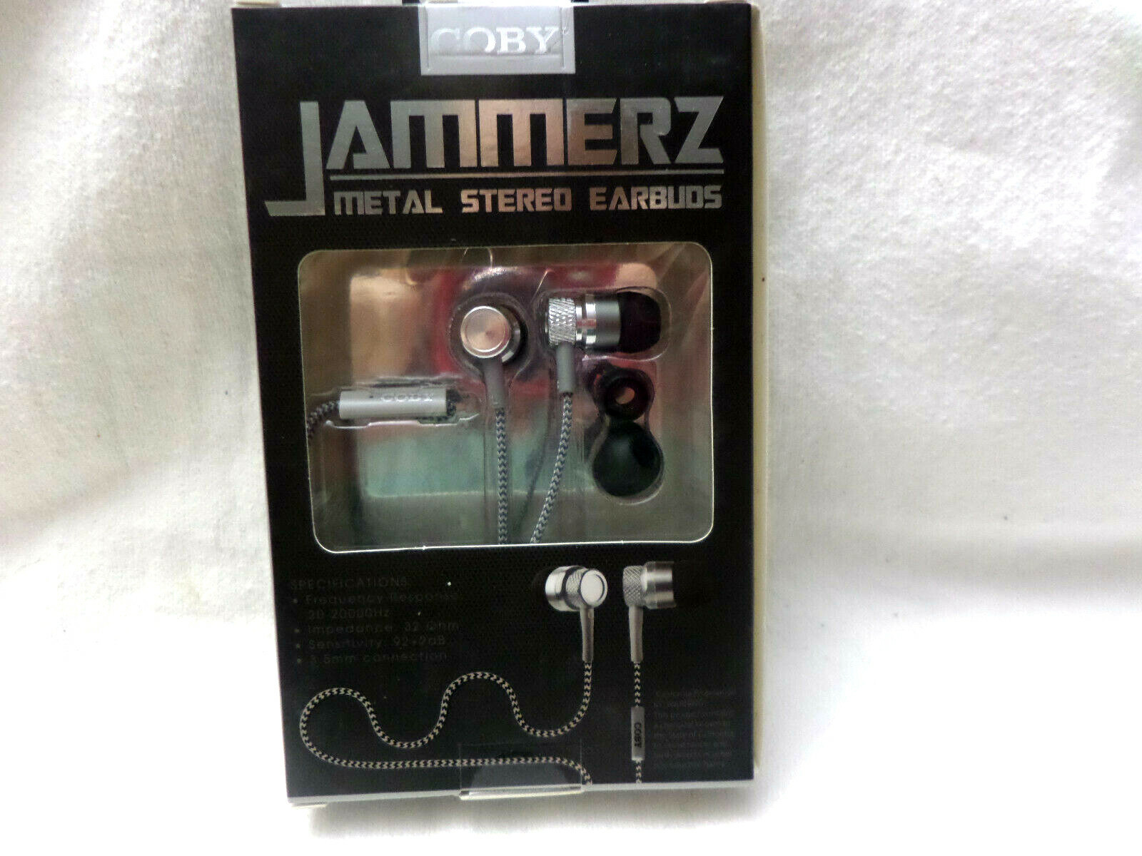 Coby Jammerz Metal Stereo Earbuds Cve200 Black for sale online | eBay
