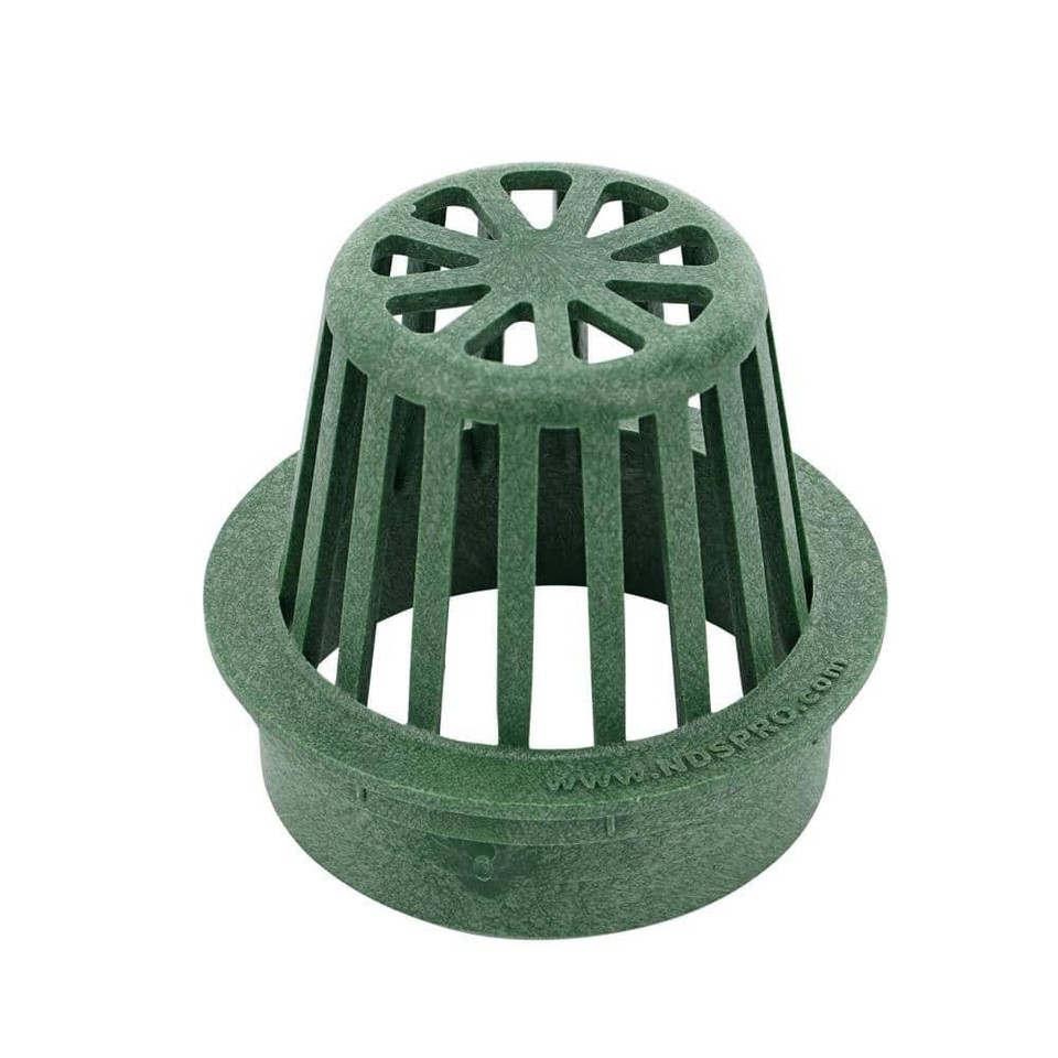 NDS 4 in. Plastic Round Atrium Drainage Grate in Green | eBay