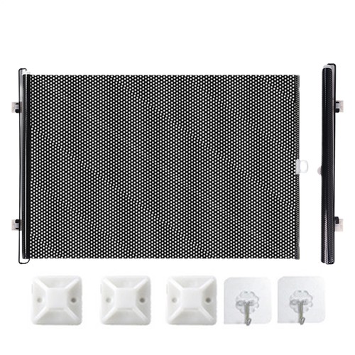 Portable Foldable Mesh Dog Gate Retractable Baby Gate Large Pet Dog ...
