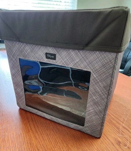 Thirty-One Brown with Clear Window Cube like slightly used- Set of 3 | eBay