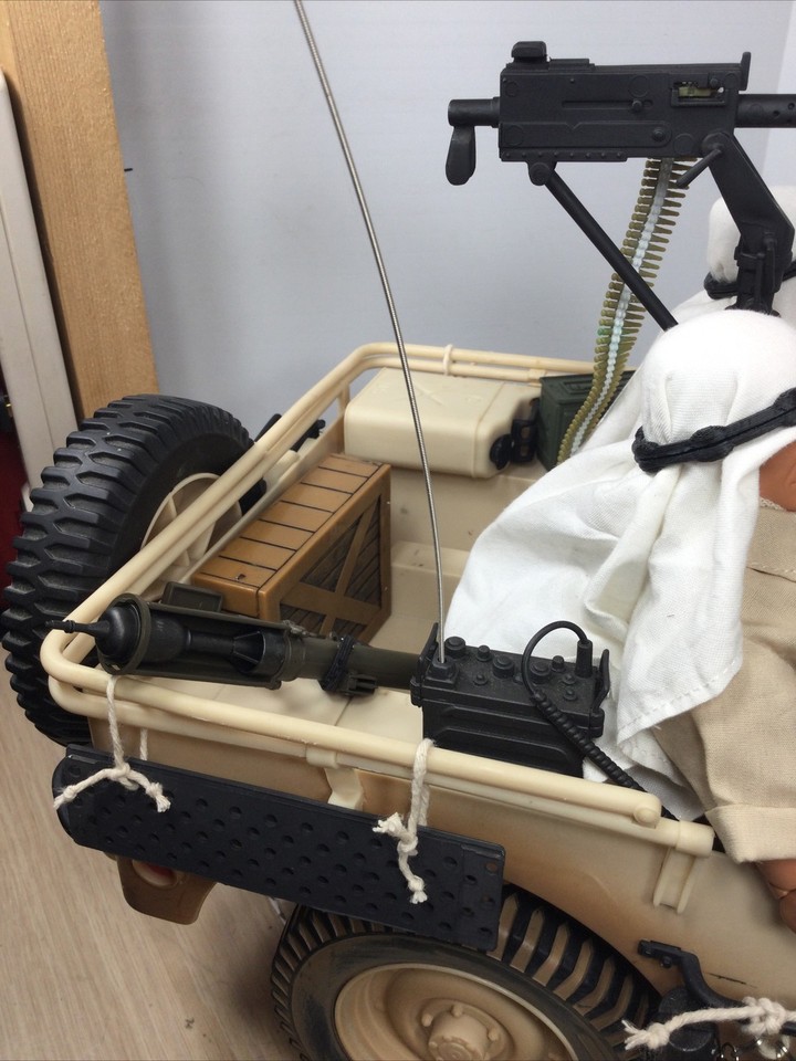 1/6 WW2 CUSTOM HASBRO GI JOE BRITISH SAS LRDG JEEP VICKERS+ .30 CAL MG ...