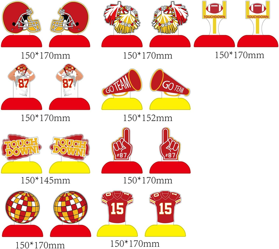 Go Team Honeycomb Centerpieces Football Table Decorations - Super ...